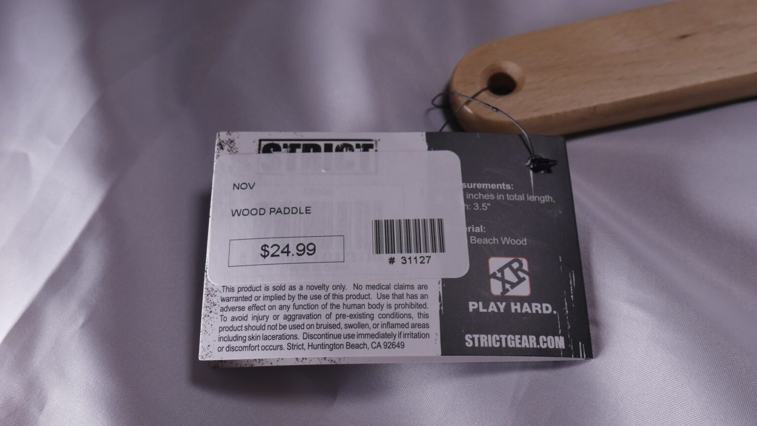 Strict Wood Paddle - Review - The Kinky Pinky